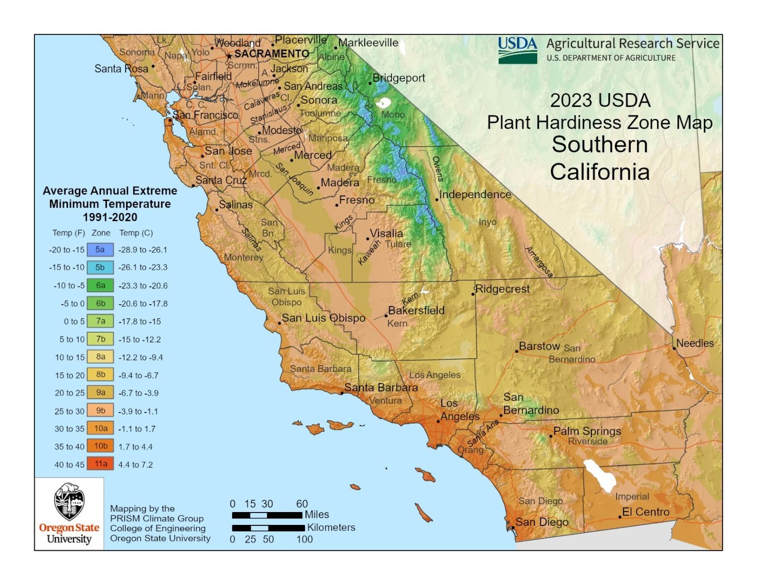 Gardening Zone Map: Find Your 2023 USDA Plant Hardiness Zone | POPS OF ...